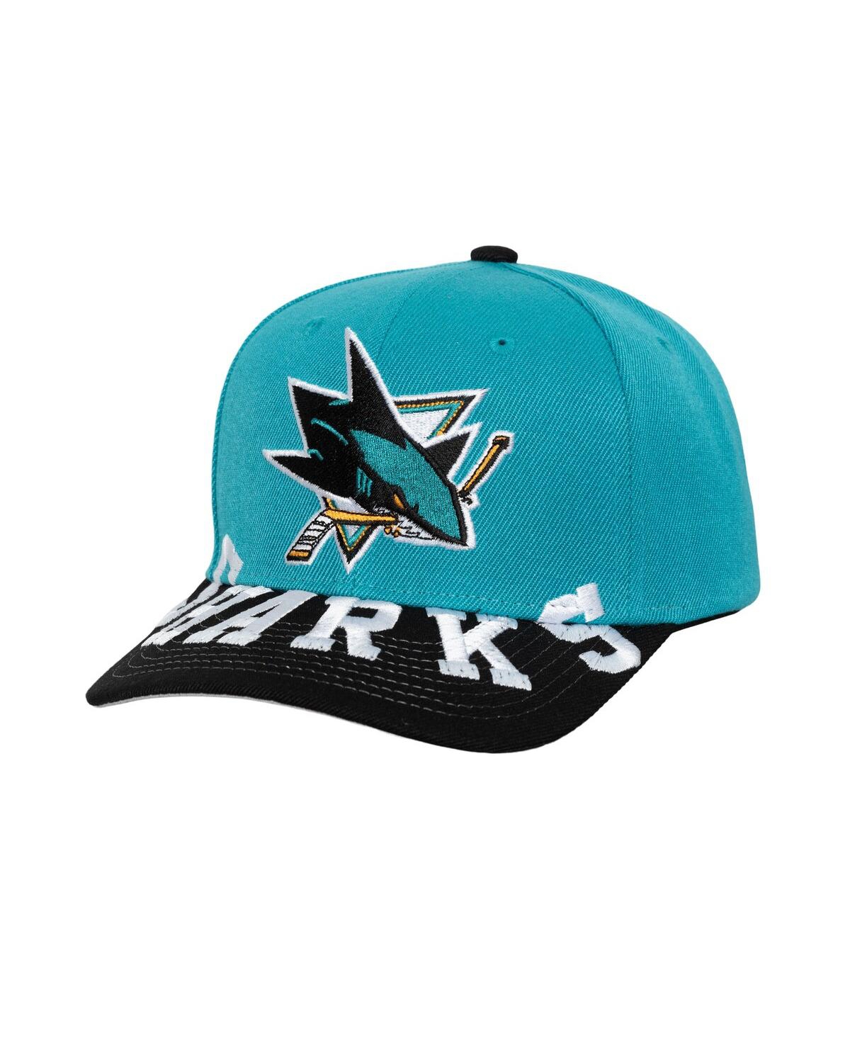 Click here for Mitchell & Ness Mens Teal/Black San Jose Sharks Un... prices