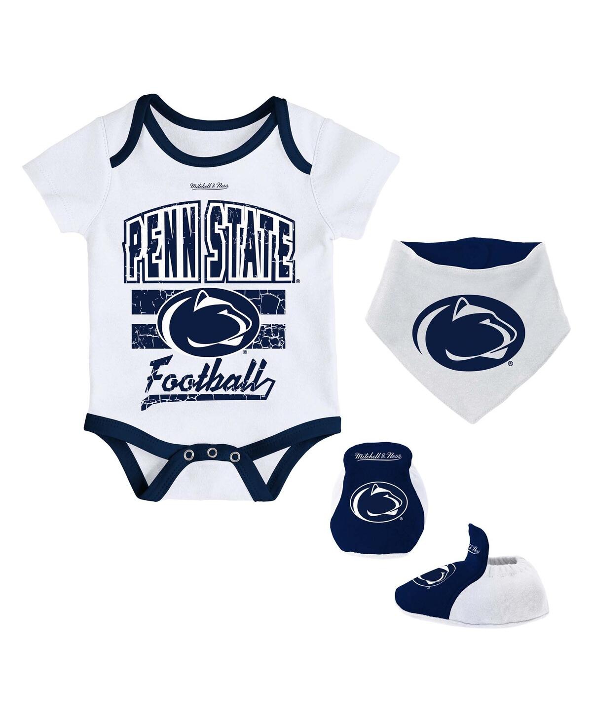 Click here for Mitchell & Ness Baby Boys and Girls White Penn Sta... prices