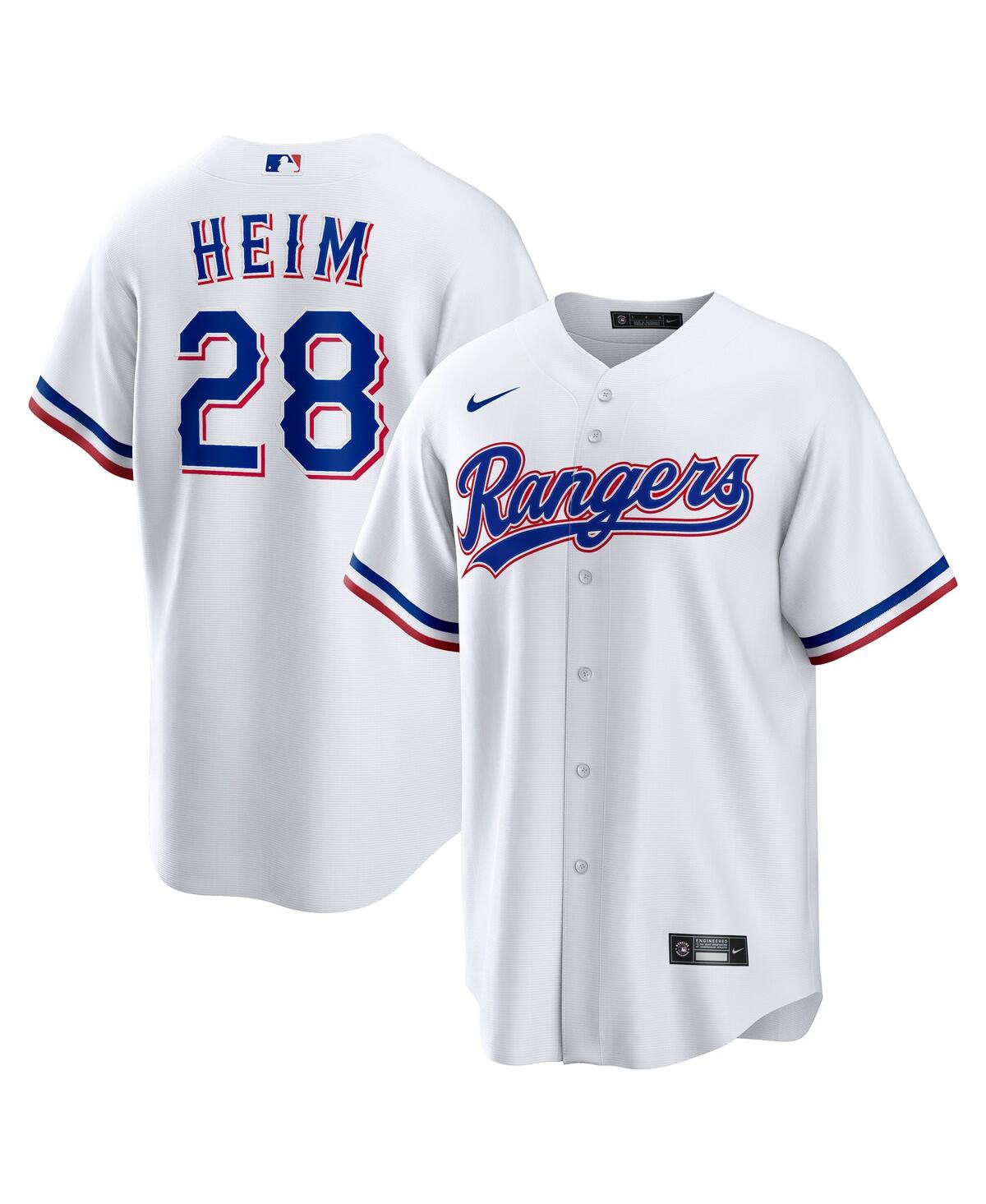 Click here for Nike Mens White Jonah Heim Texas Rangers Home Repl... prices