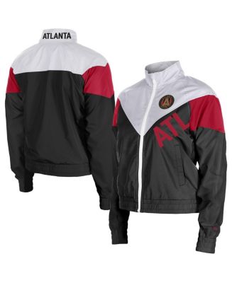 5th & Ocean Women's Black Atlanta United FC Leisure Cropped Full-Zip ...