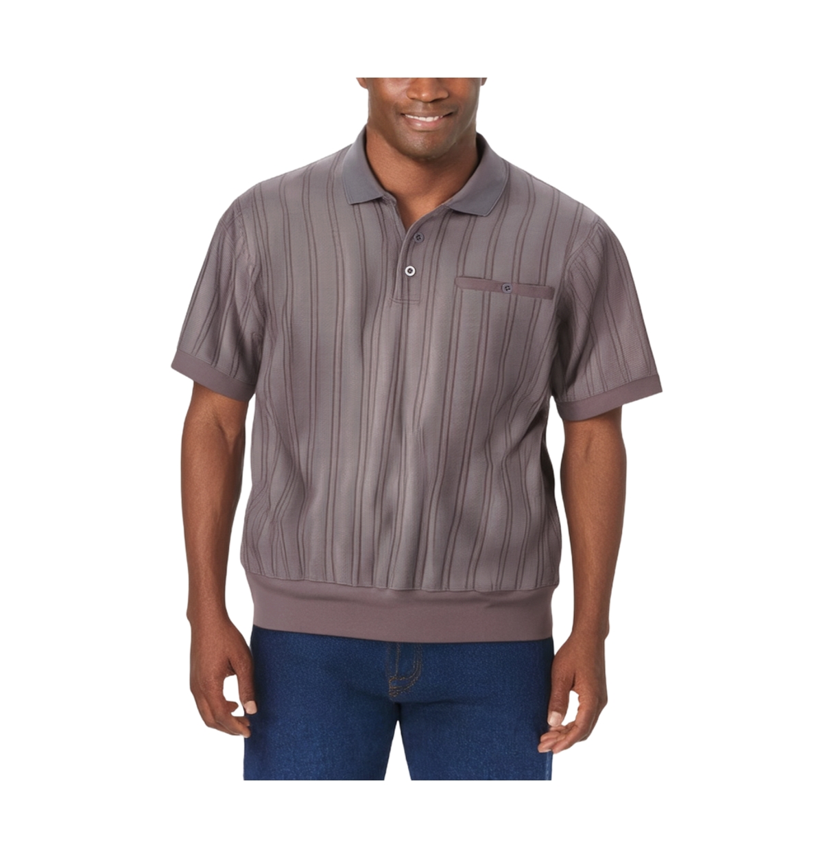 Click here for KingSize Big & Tall No Tuck Polo Shirt - Steel prices
