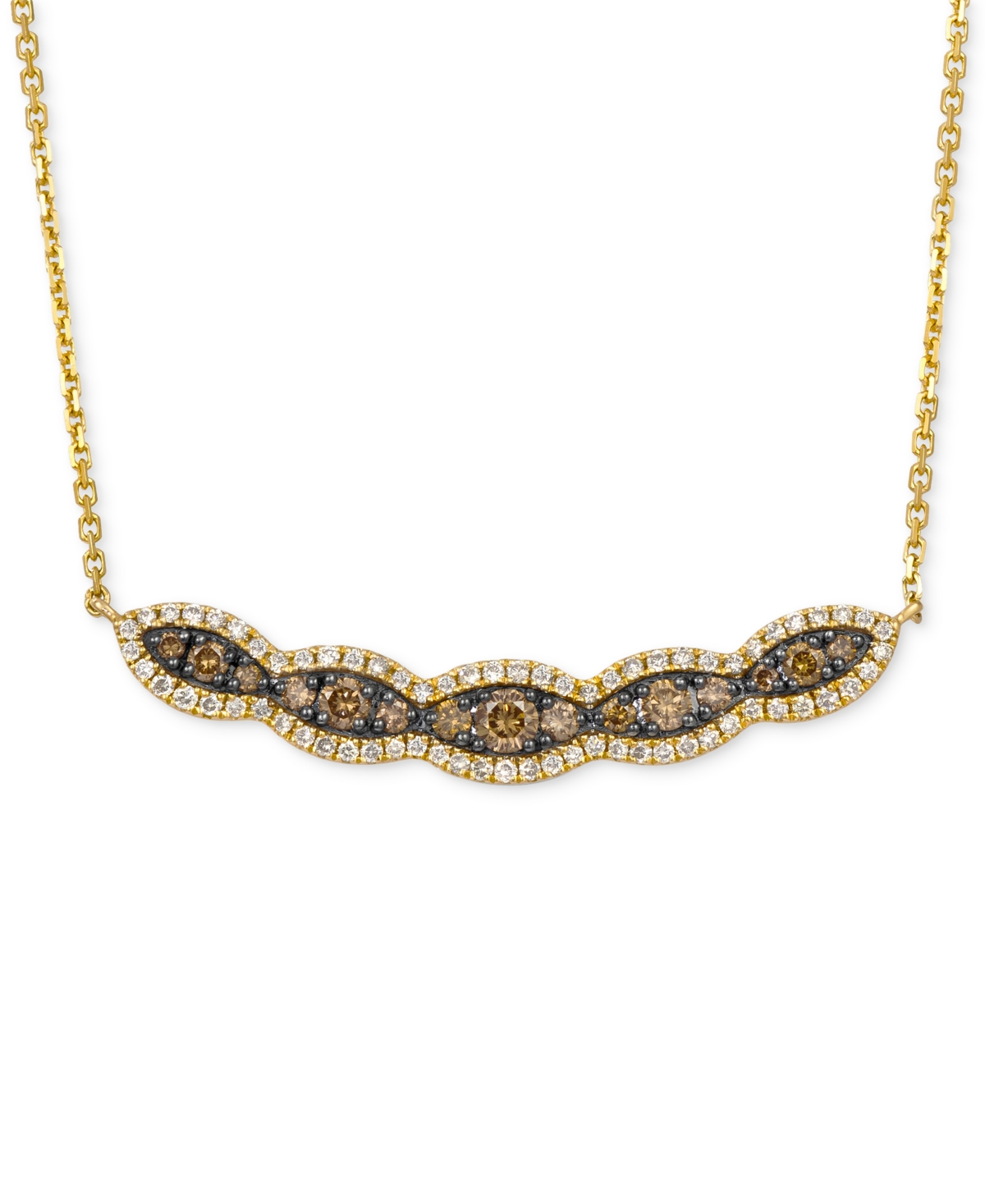 Click here for Le Vian Chocolate Diamond & Nude Diamond Scallop H... prices