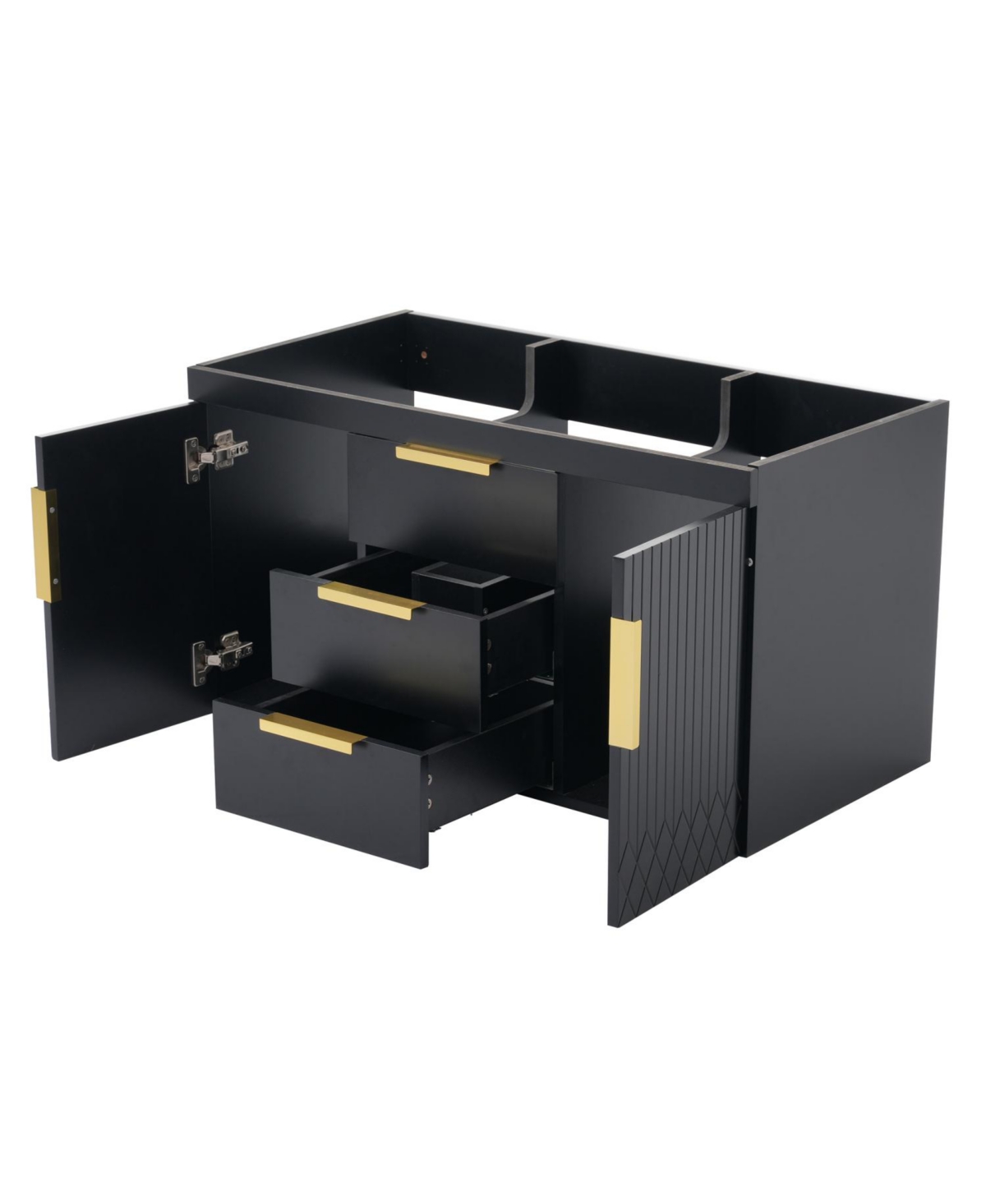 Click here for 36 Wall-Mounted Bathroom Vanity with 2 Drawers - B... prices