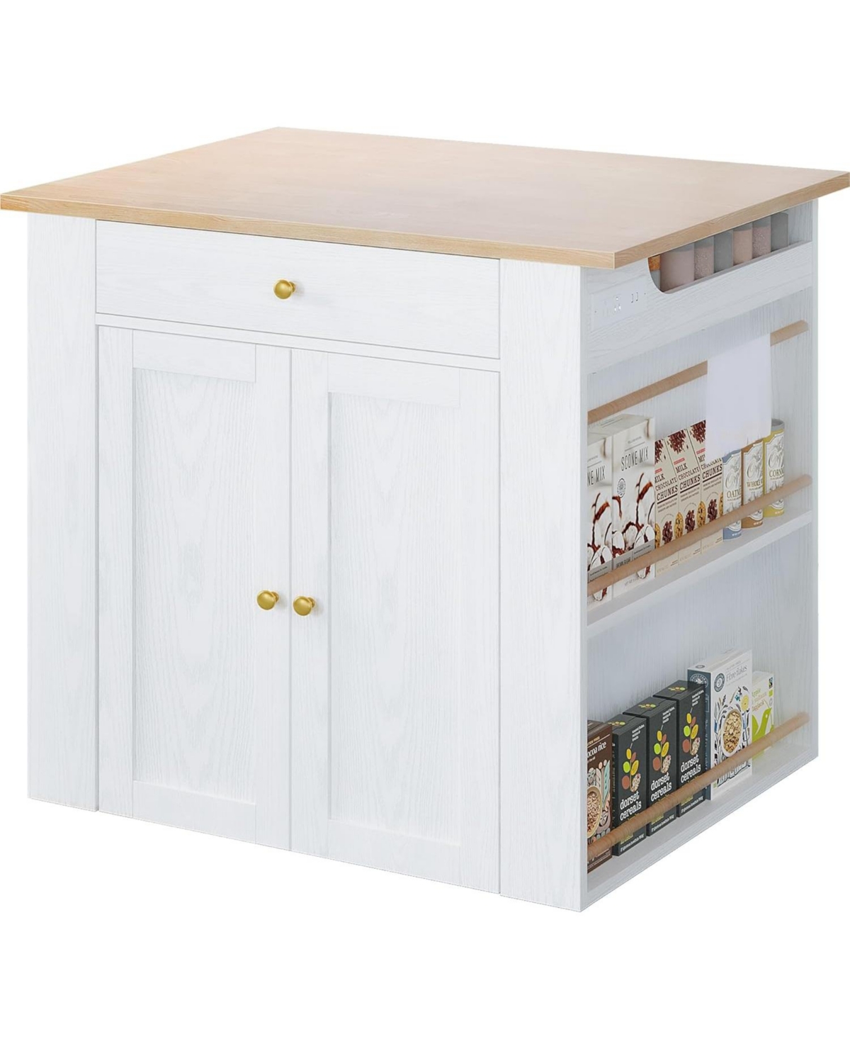 Click here for Kitchen Island with Storage  Large Organized Stora... prices