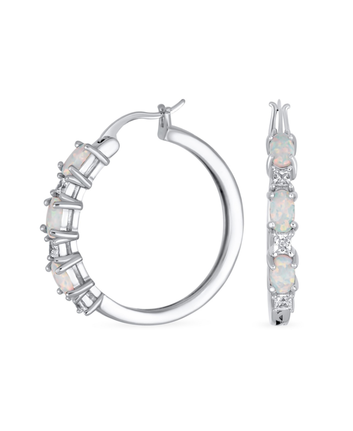 Click here for Bling Jewelry Cubic Zirconia Hoop Huggie Earrings... prices