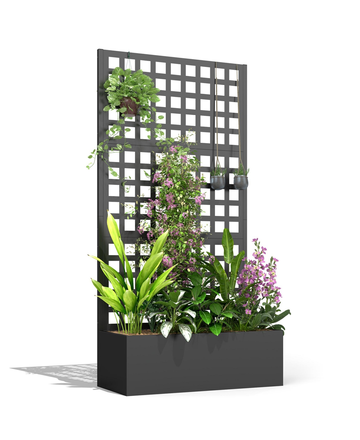 Click here for Outsunny Metal Planter Box with Trellis  Drain Hol... prices