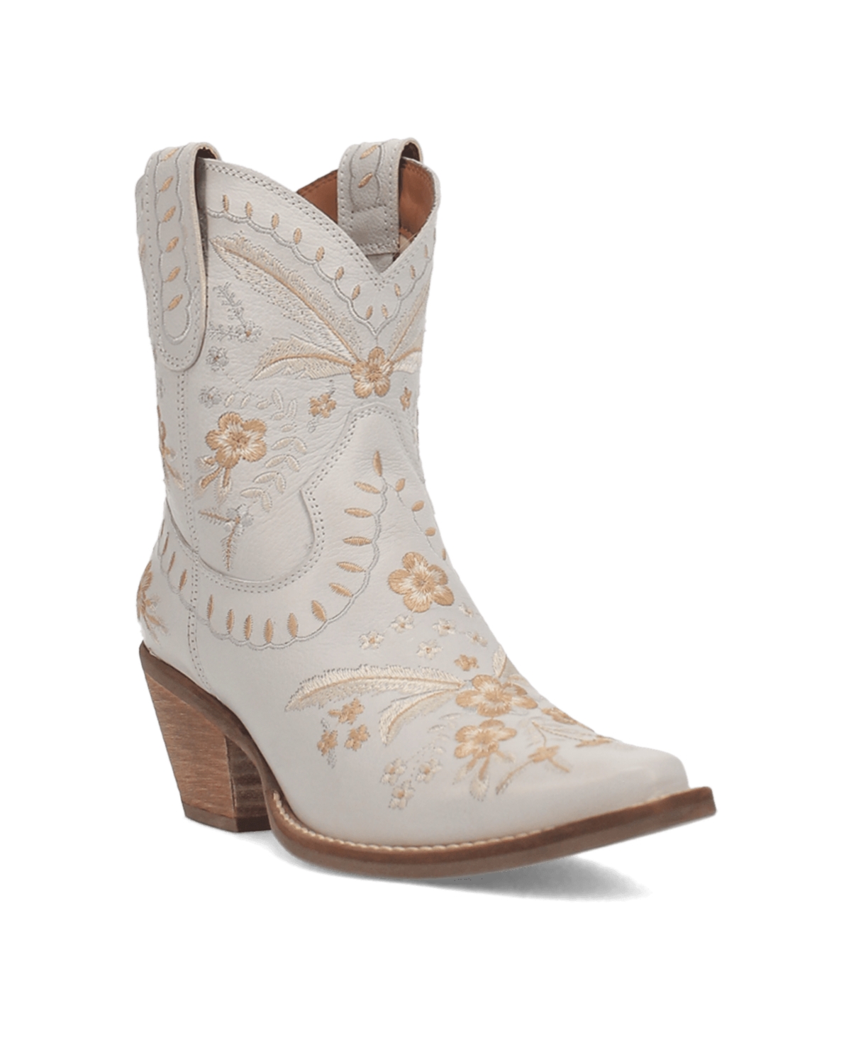 Click here for Dingo Womens Primrose Leather Booties - White prices