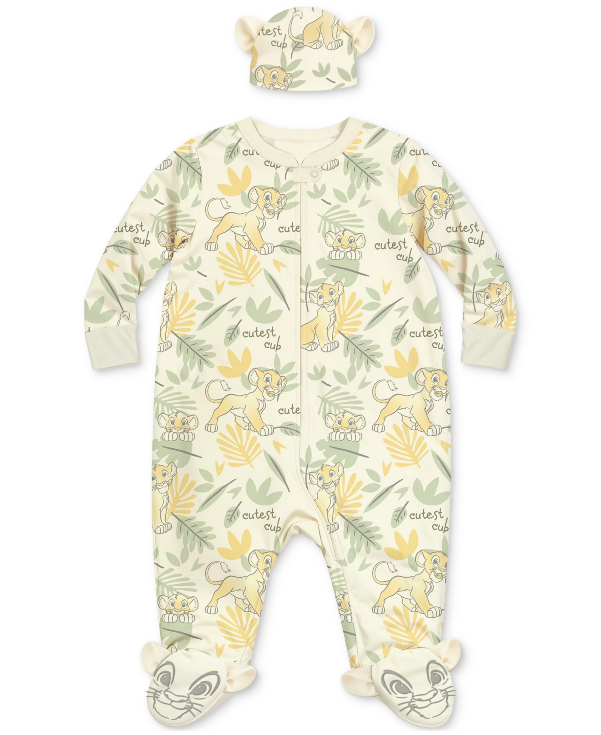Click here for Disney Baby Boys The Lion King Footed Coverall & H... prices