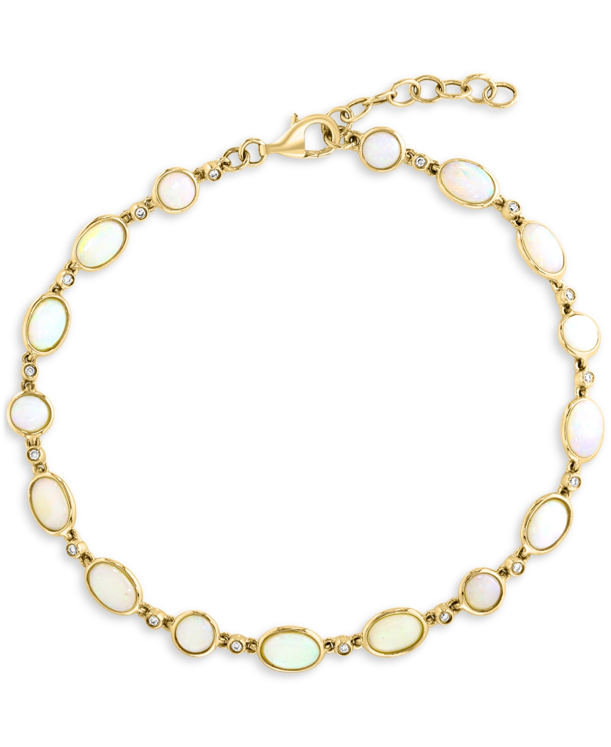 Click here for Lali Jewels Opal (6x4mm) & Diamond (1/10 ct. t.w.)... prices