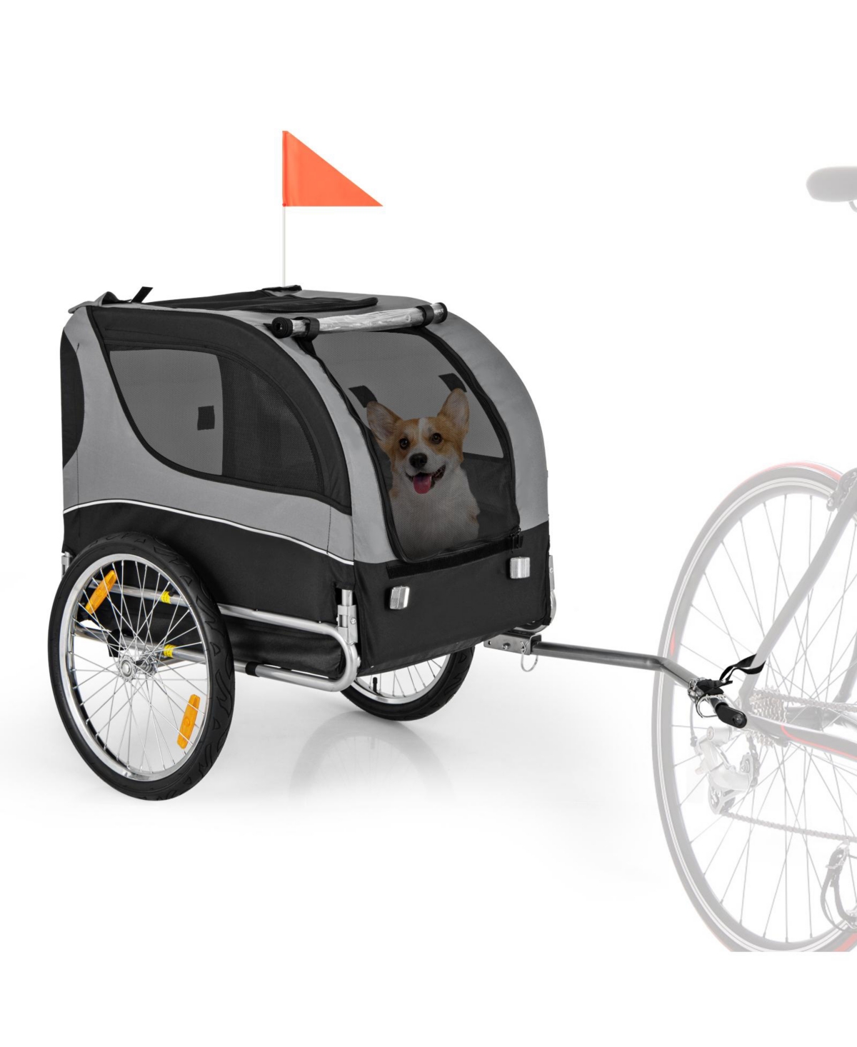 Click here for Foldable Dog Bike Trailer with 3 Entrances –... prices