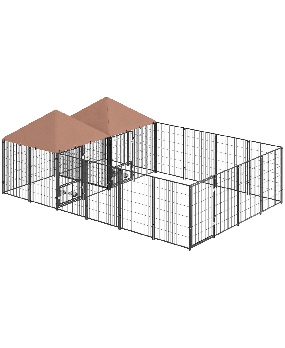 Click here for PawHut Dog Kennel Outdoor with Rotating & Adjustab... prices