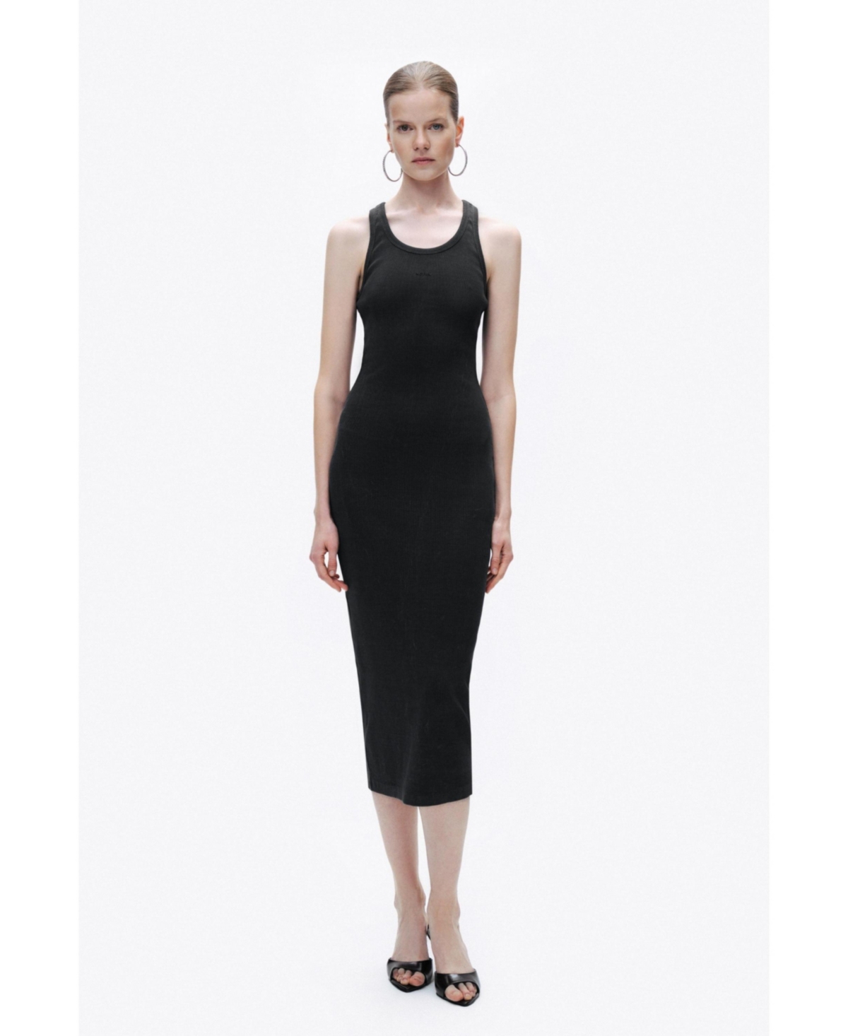 Click here for Nocturne Womens Printed Detail Midi Dress - Black prices