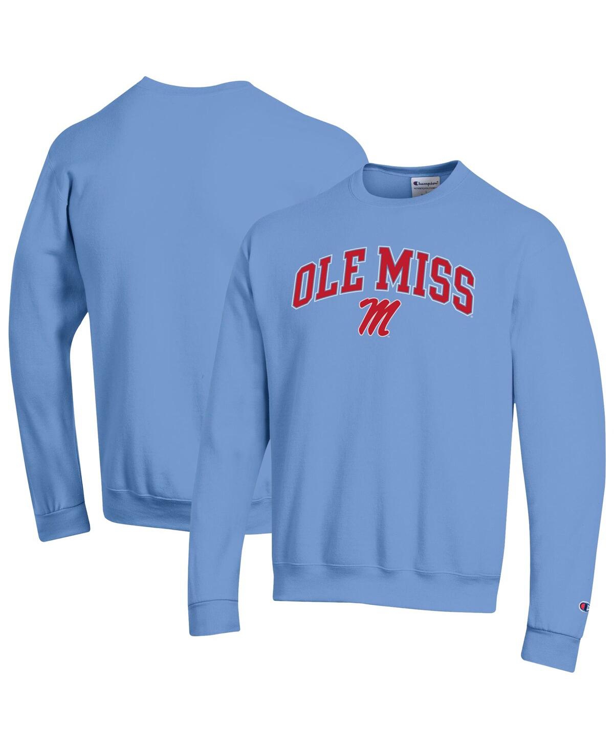 Click here for Champion Mens Powder Blue Ole Miss Rebels Arch Ove... prices