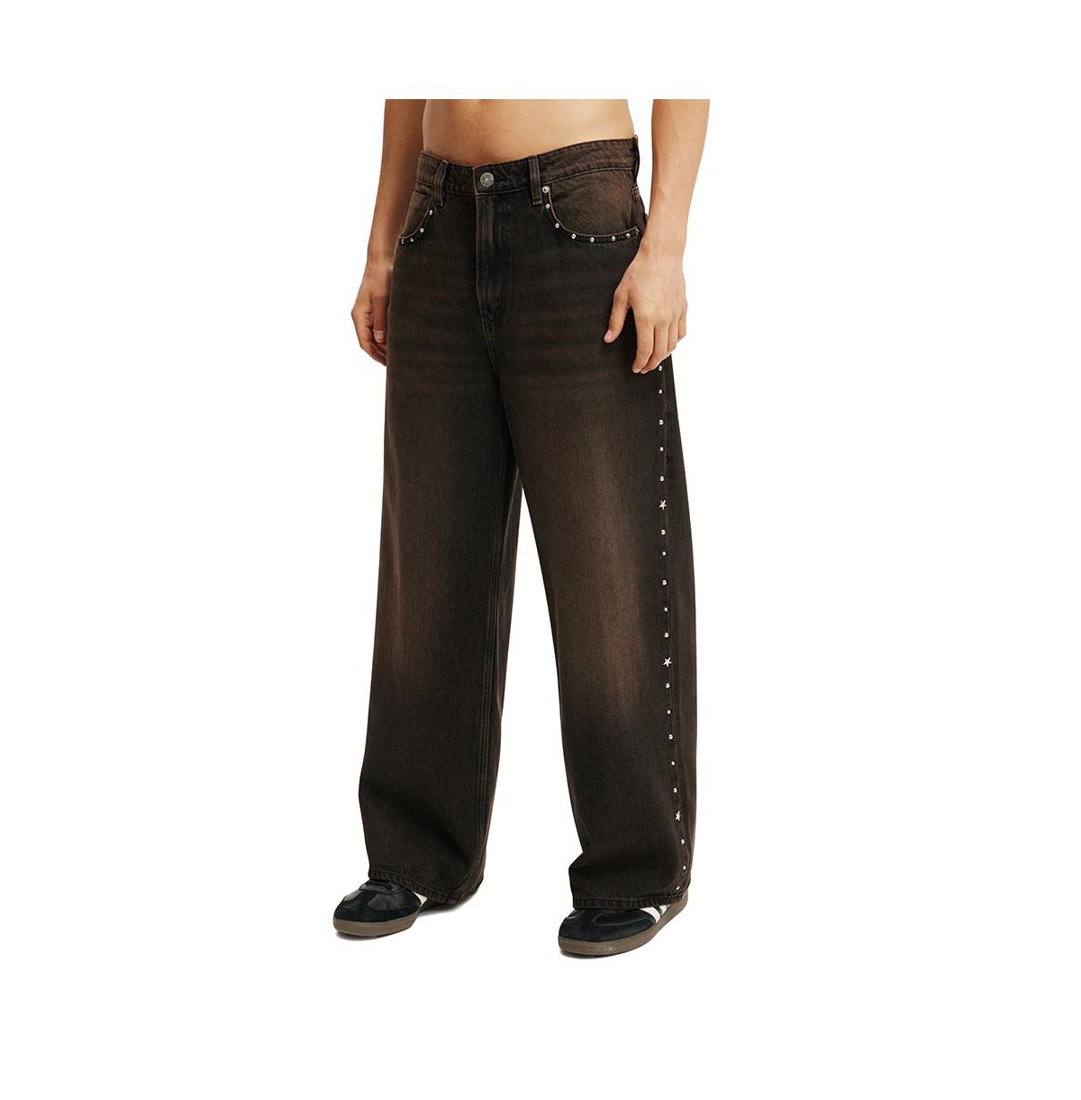 Click here for Cotton On Mens Super Baggy Jean - Studded dune bla... prices