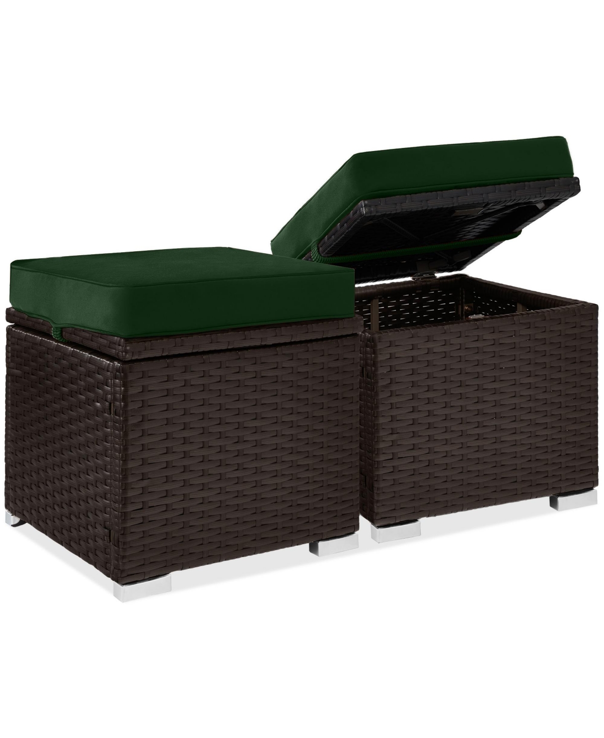Click here for Best Choice Products Set of 2 Wicker Ottomans  Mul... prices