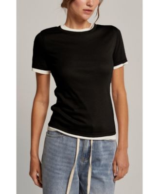 Crescent Women's Kami Double Layer Tee - Macy's