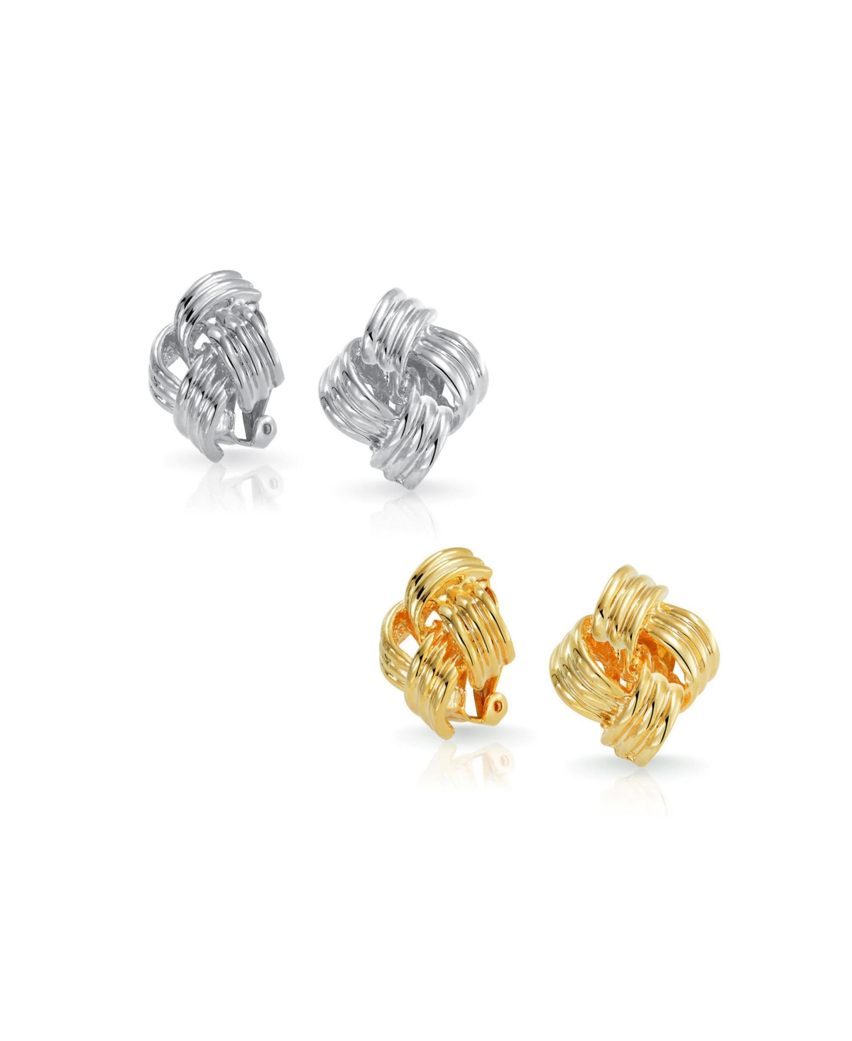 Click here for Bling Jewelry Set of 2 Geometric Twist Rope Knot C... prices