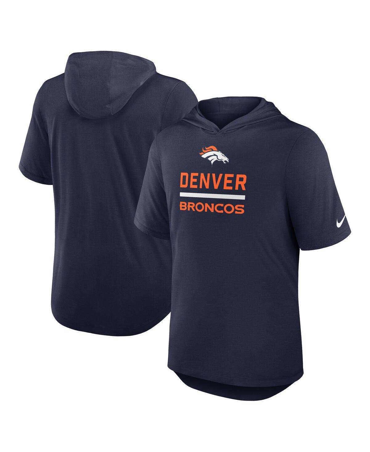 Click here for Nike Mens Navy Denver Broncos Lockup Tri-Blend Hoo... prices