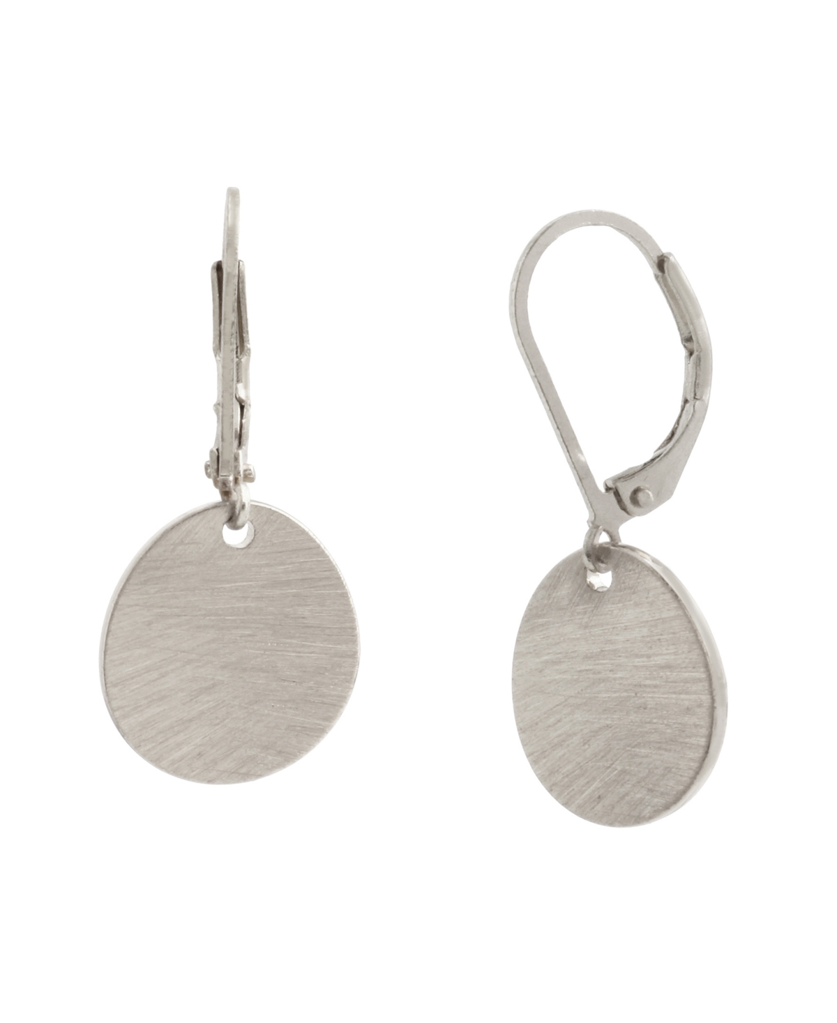 Click here for Robert Lee Morris Soho Disc Drop Earrings - Silver prices