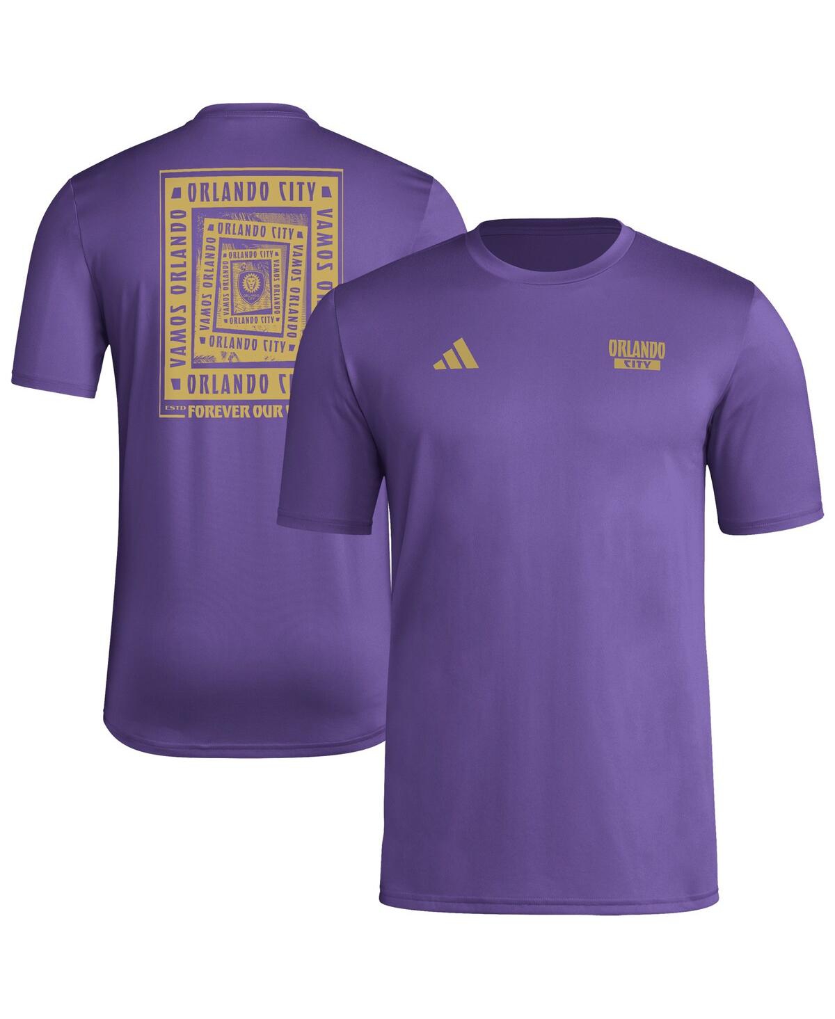 Click here for Adidas MensÂ Purple Orlando City Sc Local Wrap T-S... prices