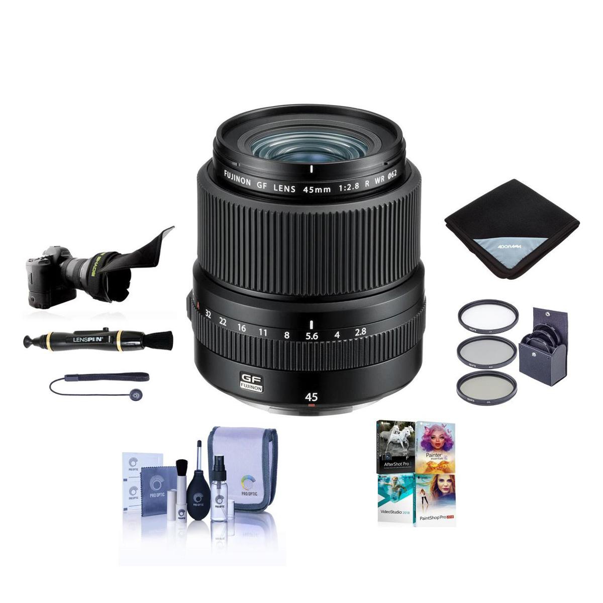 Click here for Fujifilm Gf 45mm f/2.8 R Wr Lens  Bundle with ProO... prices