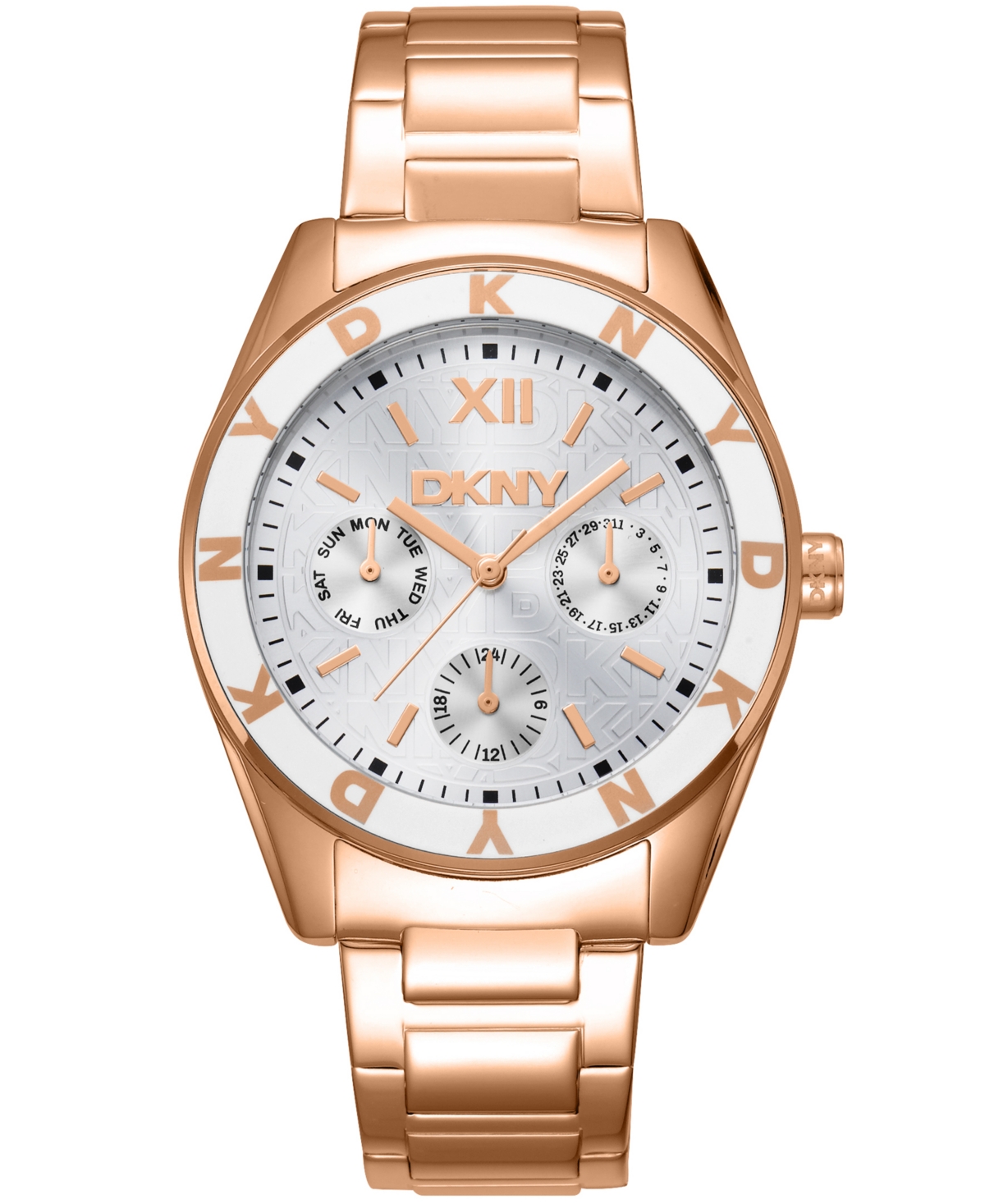 Click here for Dkny Womens Chambers Multi Sport Chronograph Rose... prices