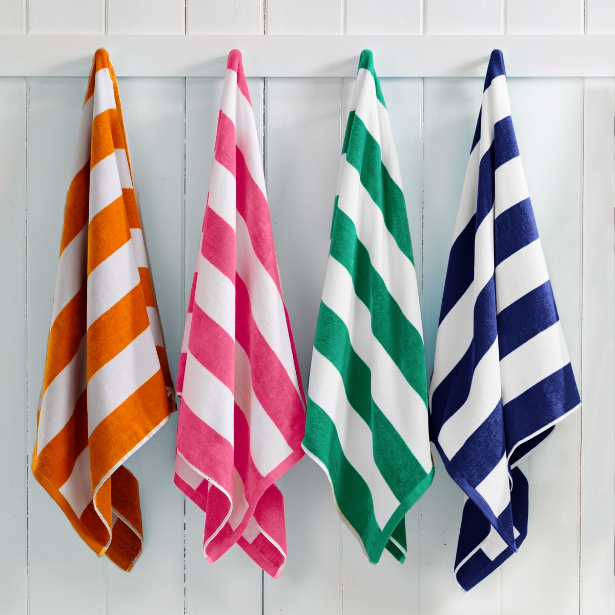 Click here for Linery & Co. 100 Cotton Velour Cabana Stripe Overs... prices
