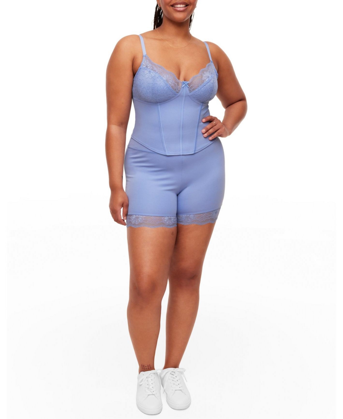 Click here for Adore Me Plus Size Juleetta Cami Top & Biker Short... prices
