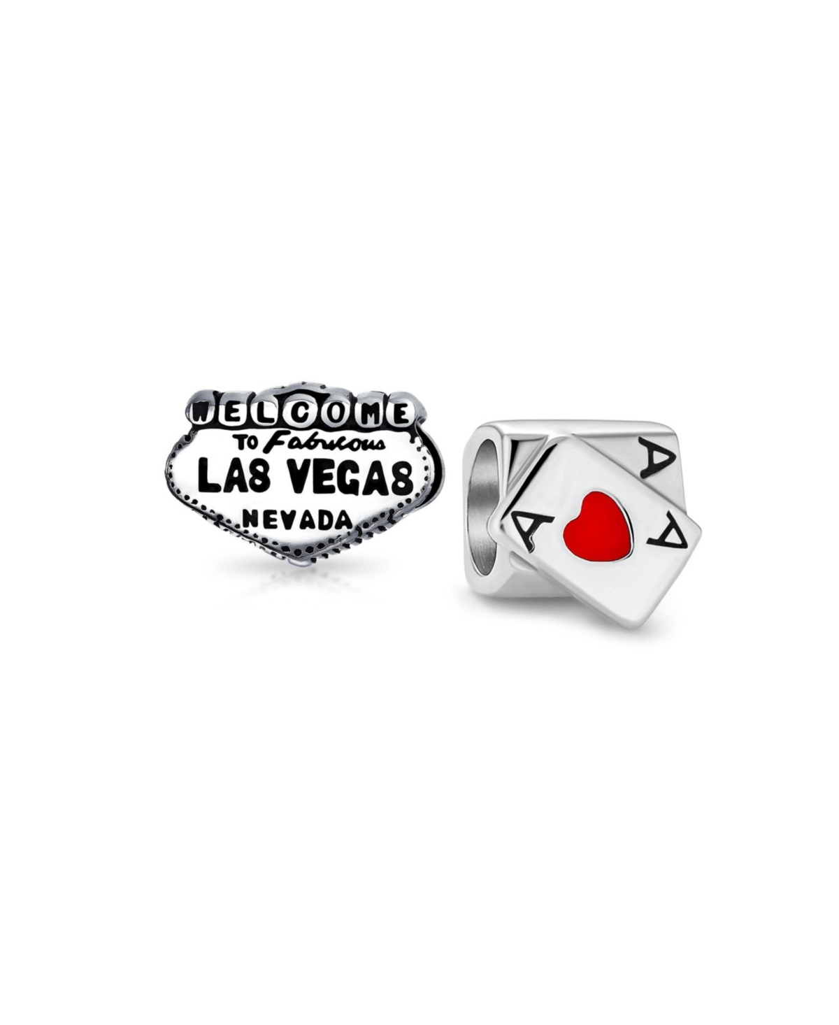 Click here for Bling Jewelry Set of 2 Welcome to Las Vegas and Po... prices