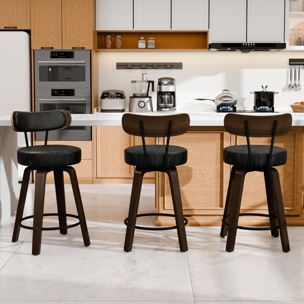 Click here for Dyhome 24 inches Bar Stools Set of 3  Modern Count... prices