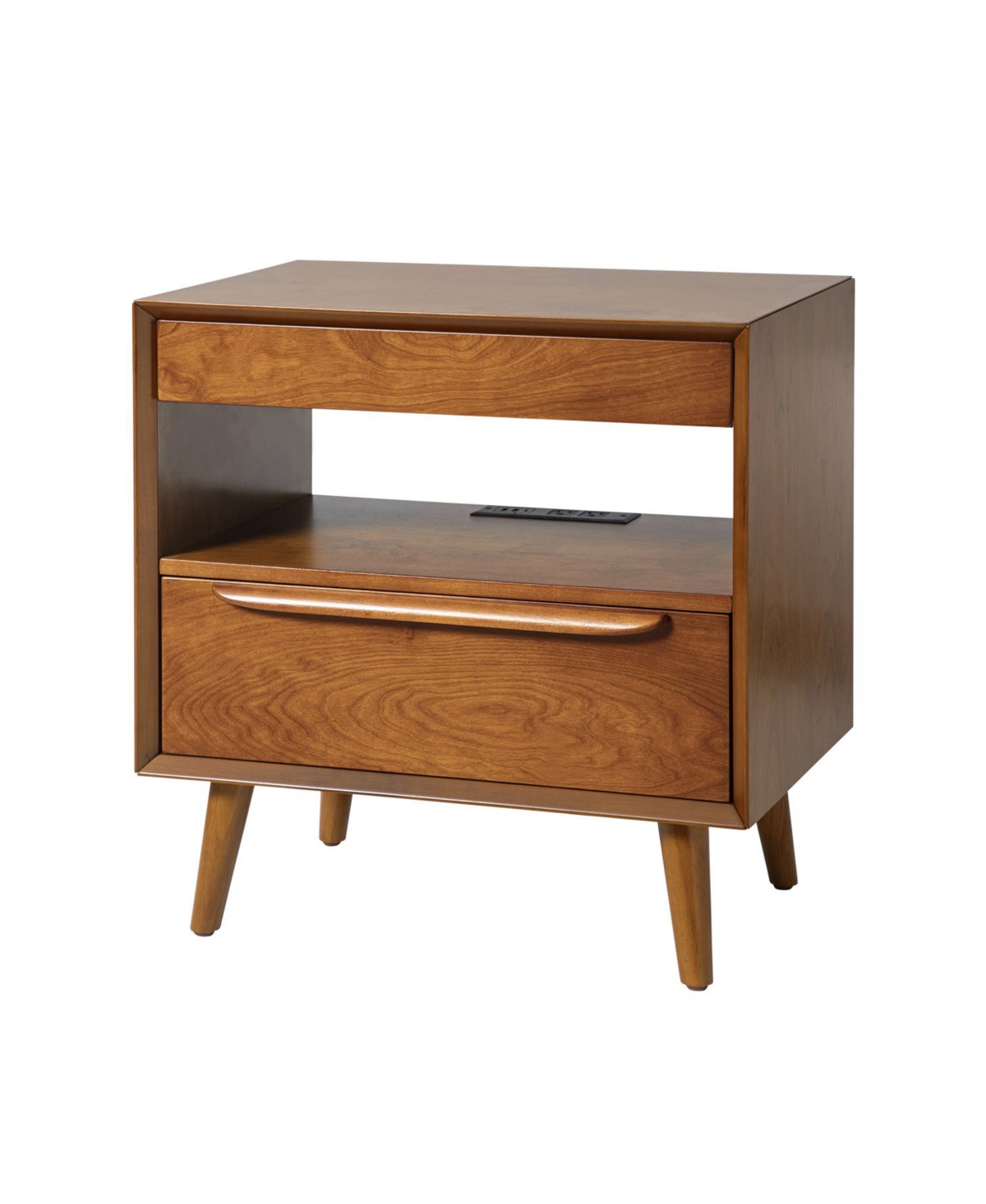 Click here for Jeraldo Mid-Century Modern 2-Drawer Nightstand wit... prices