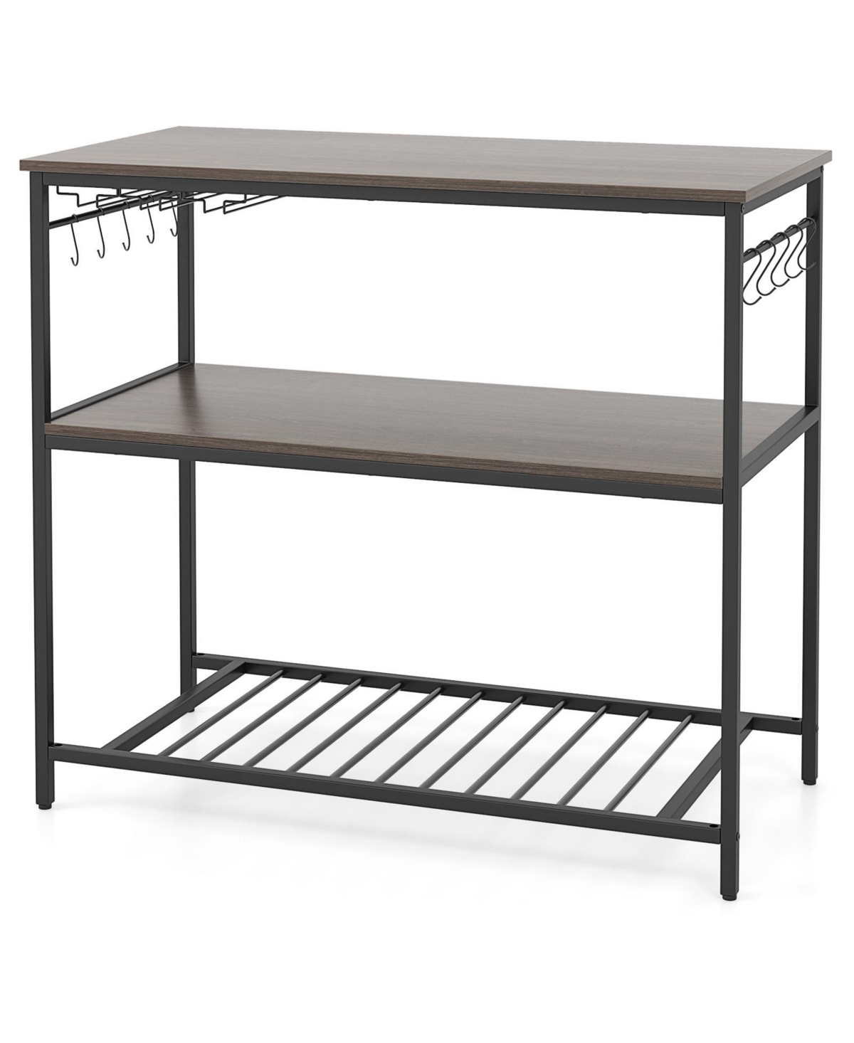 Click here for 3-Shelf Kitchen Island with Wine Glass Holders and... prices