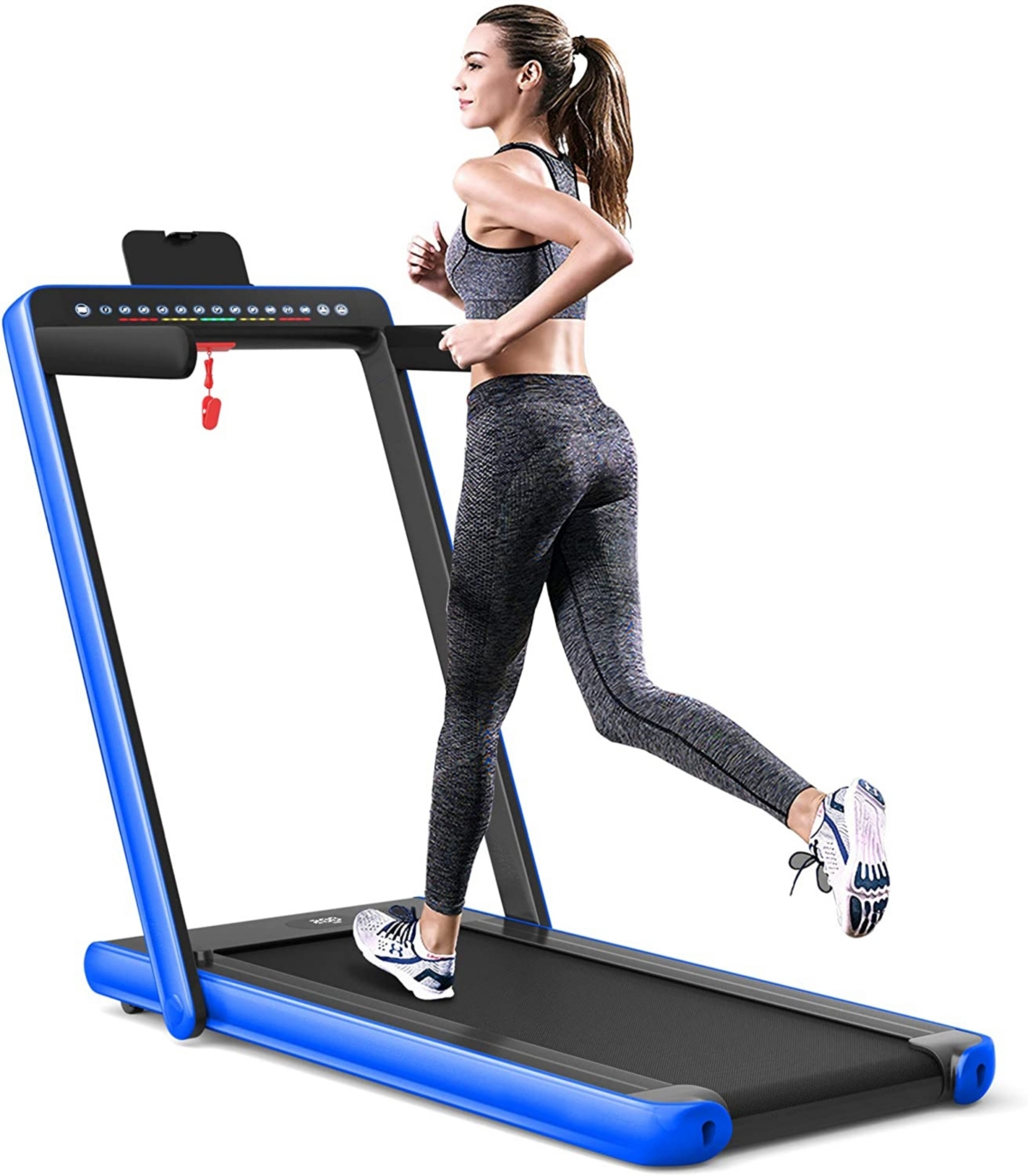 Click here for 2-in-1 Electric Motorized Folding Treadmill with D... prices