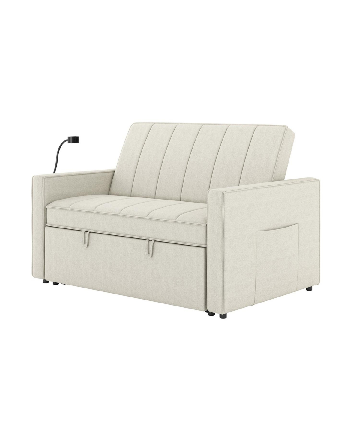 Click here for Duncan Modern Channel Tufted Upholstered Sleeper S... prices