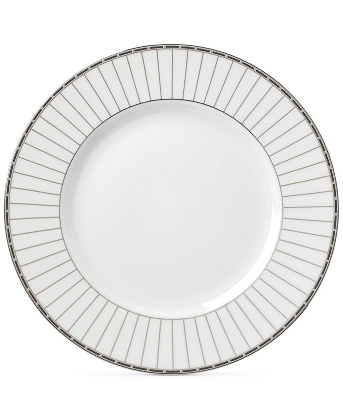 Lenox Onyx Platinum Bone China Dinner Plate - Macy's