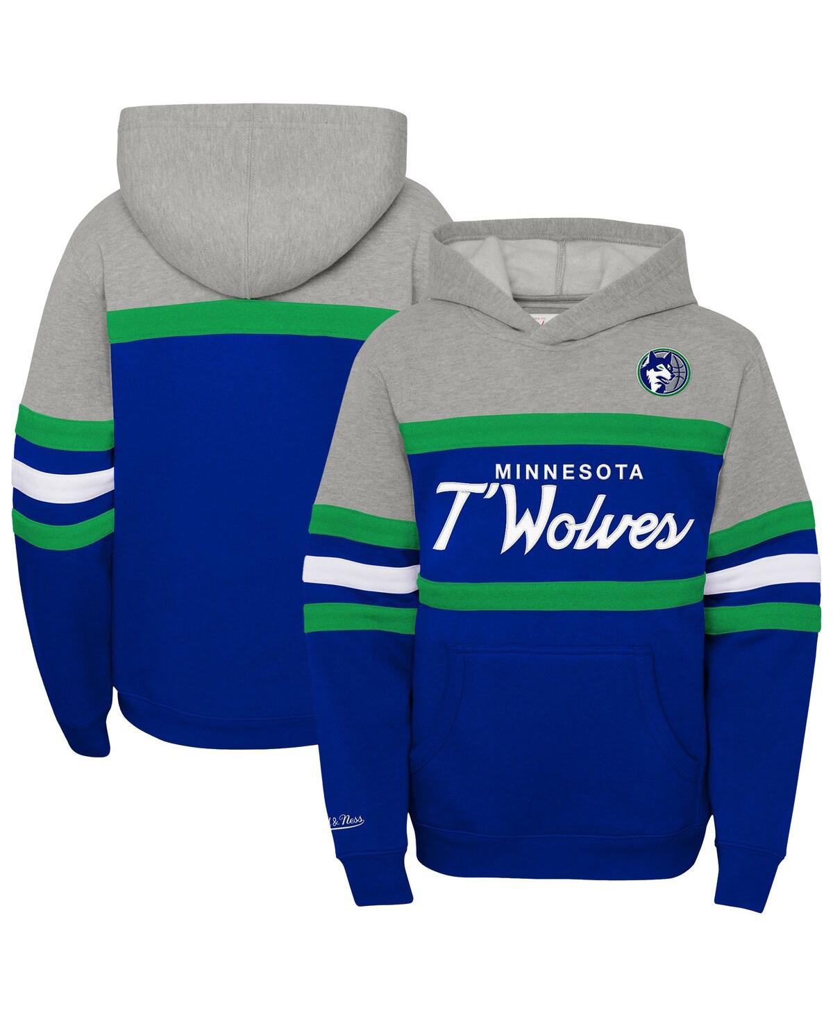 Click here for Mitchell & Ness Big Boys and Girls Blue/Heather Gr... prices