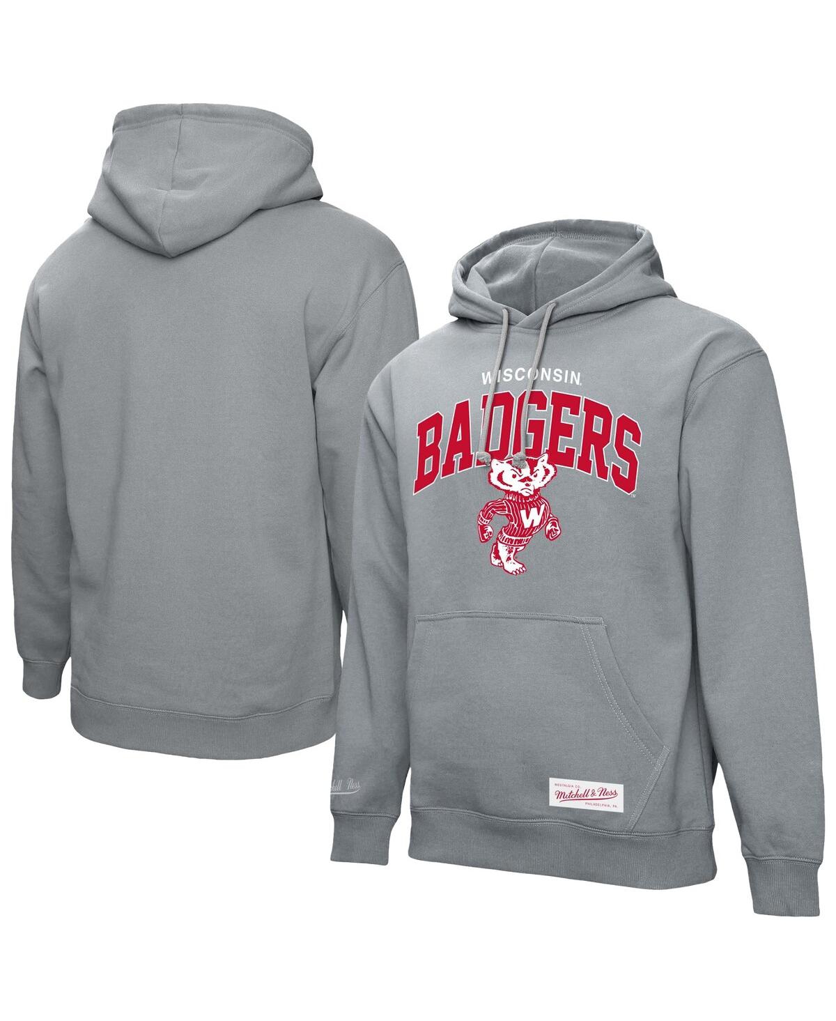 Click here for Mitchell & Ness Mens Heather Gray Wisconsin Badger... prices