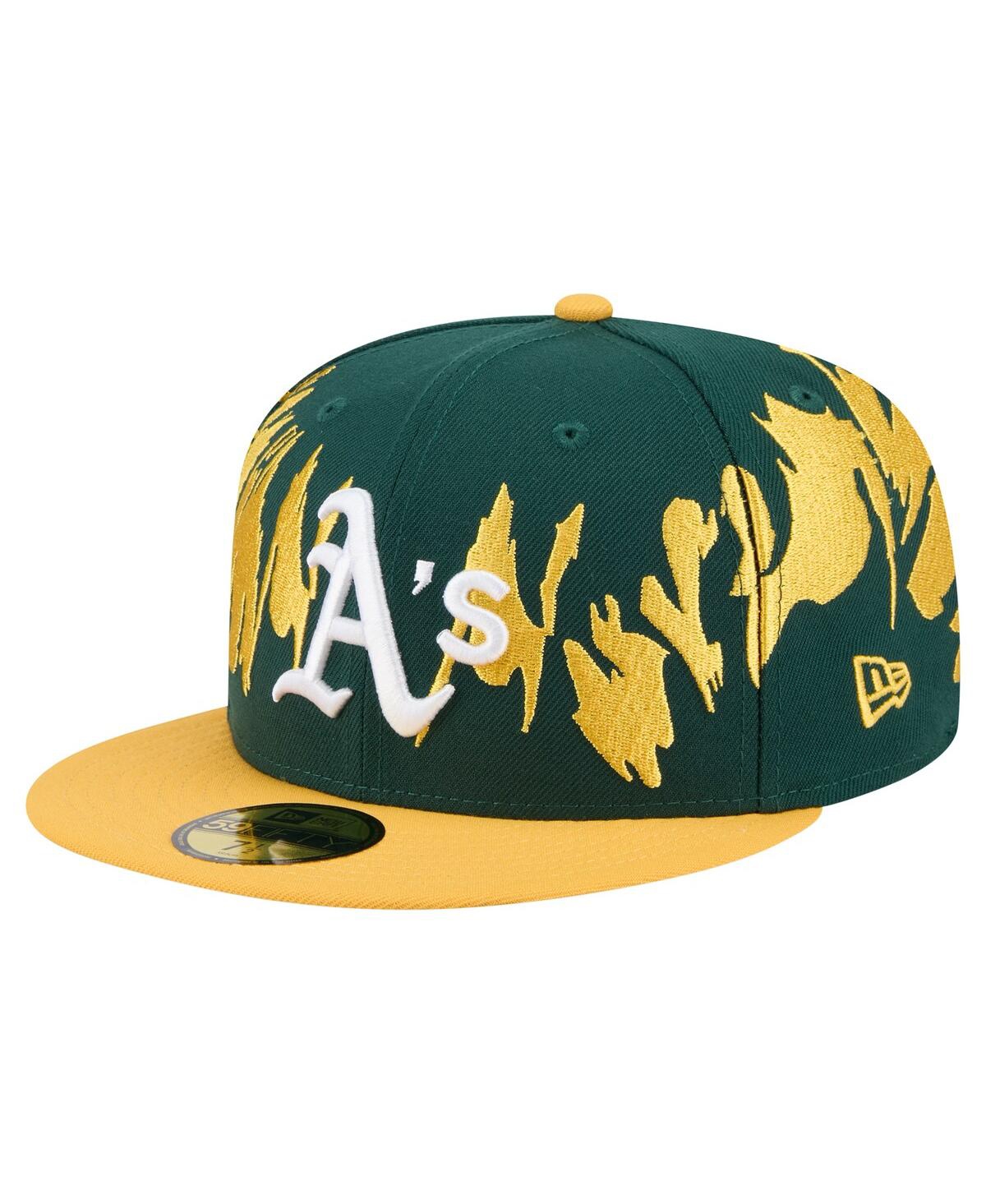 Click here for New Era Mens Green/Gold Athletics Retro Pattern 59... prices