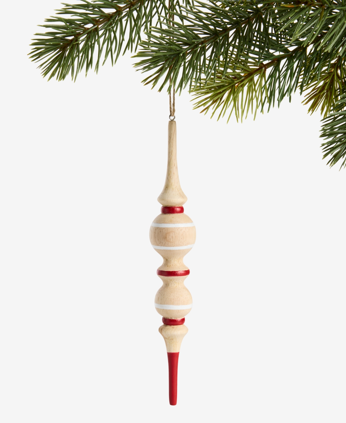 Click here for Holiday Lane Nordic Wonderland Wood Finial Ornamen... prices