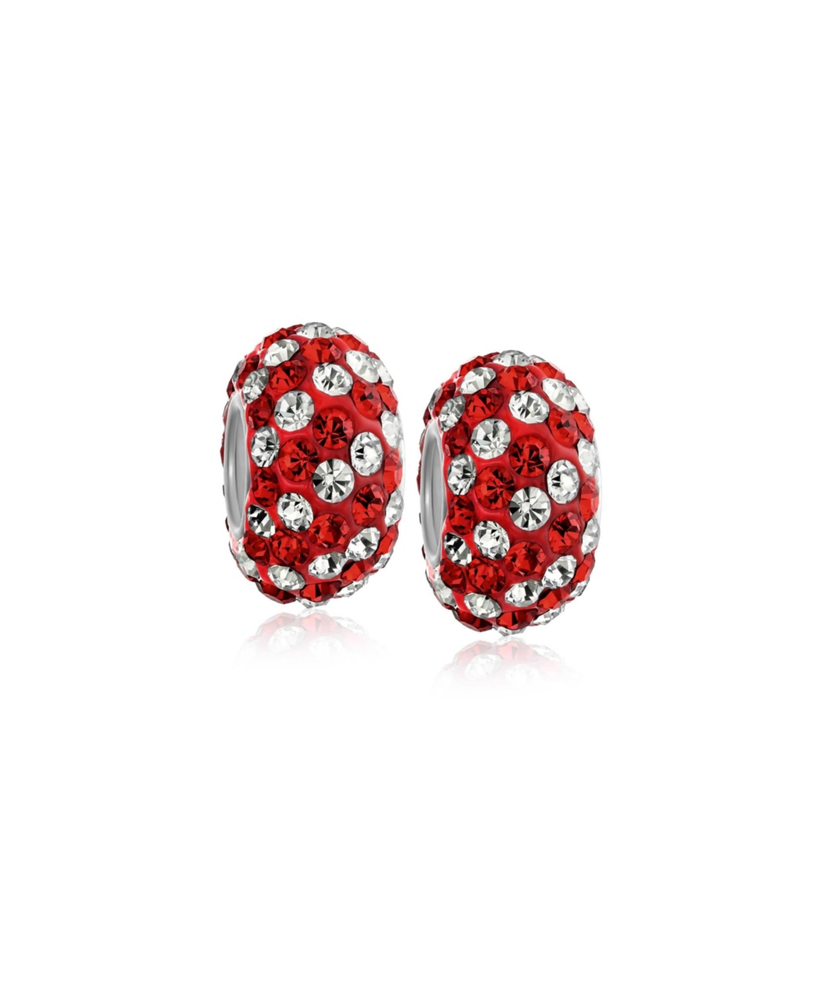Click here for Bling Jewelry Set of 2 Stripe Pave Crystal Charm B... prices