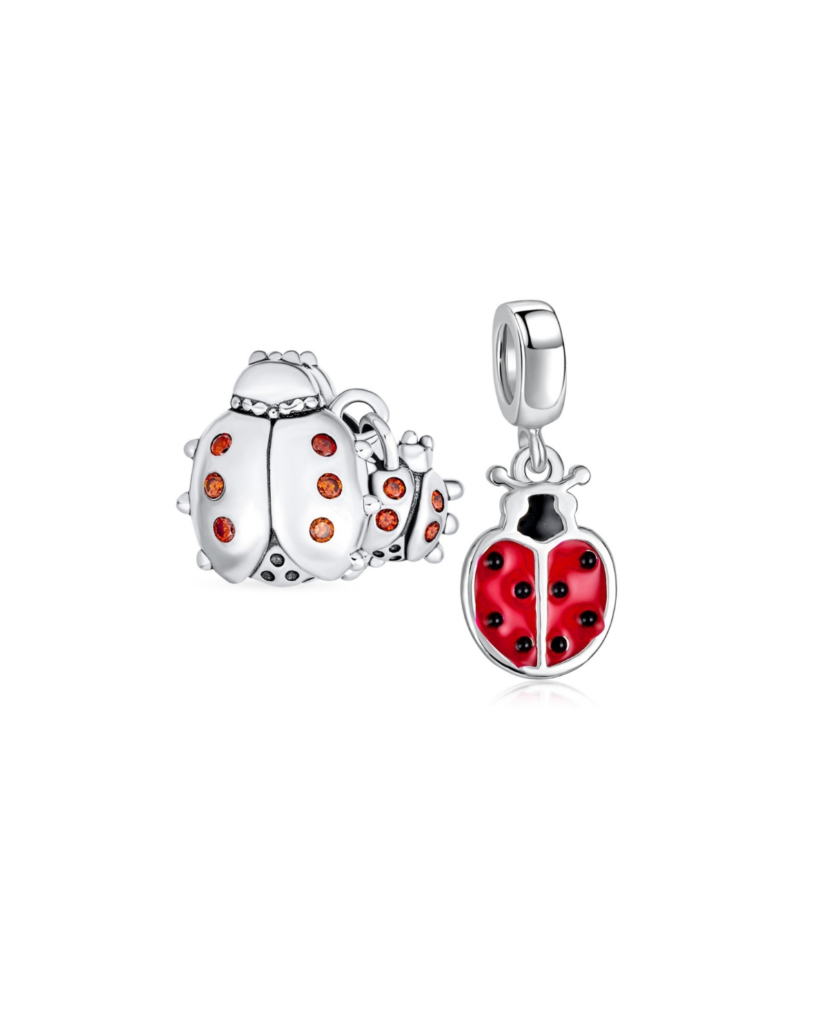 Click here for Bling Jewelry Set of 2 Insect Garden Ladybugs Red... prices