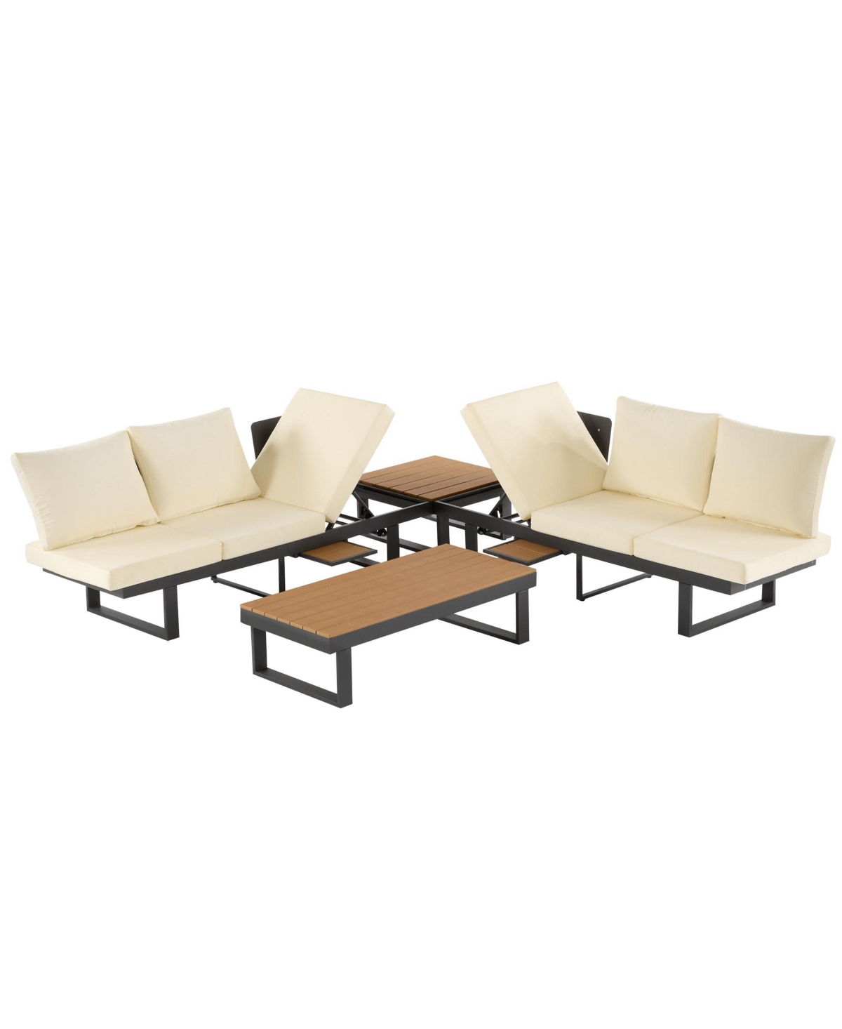 Click here for Mondawe Outdoor Sectional Sofa Set Patio Conversat... prices