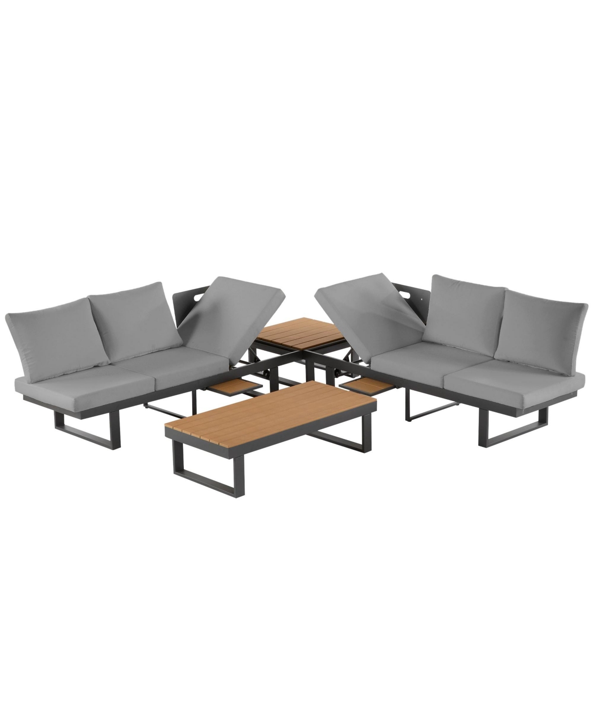 Click here for Mondawe Outdoor Sectional Sofa Set Patio Conversat... prices