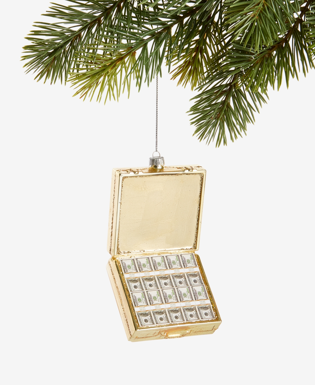 Click here for Holiday Lane Eclectic Charm Glass Money Case Ornam... prices