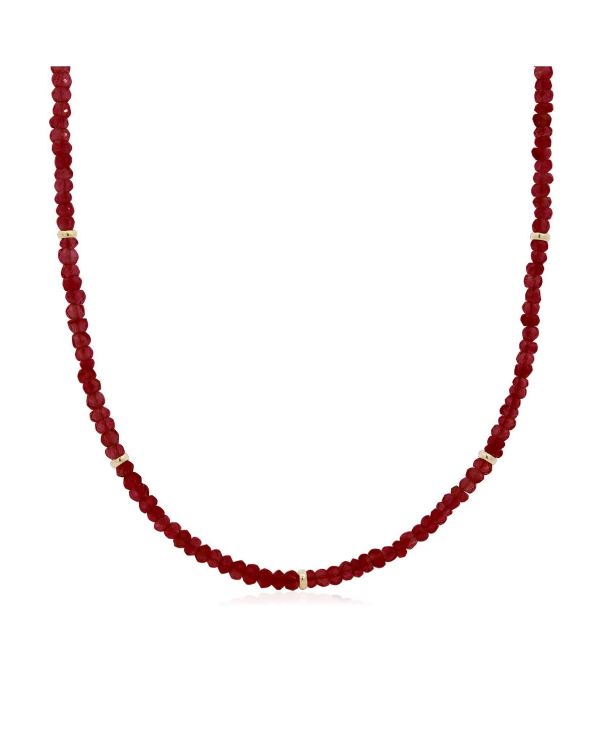 Click here for The Lovery Garnet Bead Necklace 14K Gold - Garnet prices