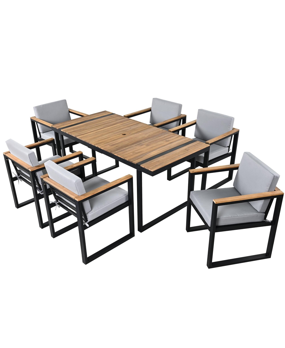 Click here for Mondawe 7 Pieces Outdoor Dining Set Patio Dining T... prices