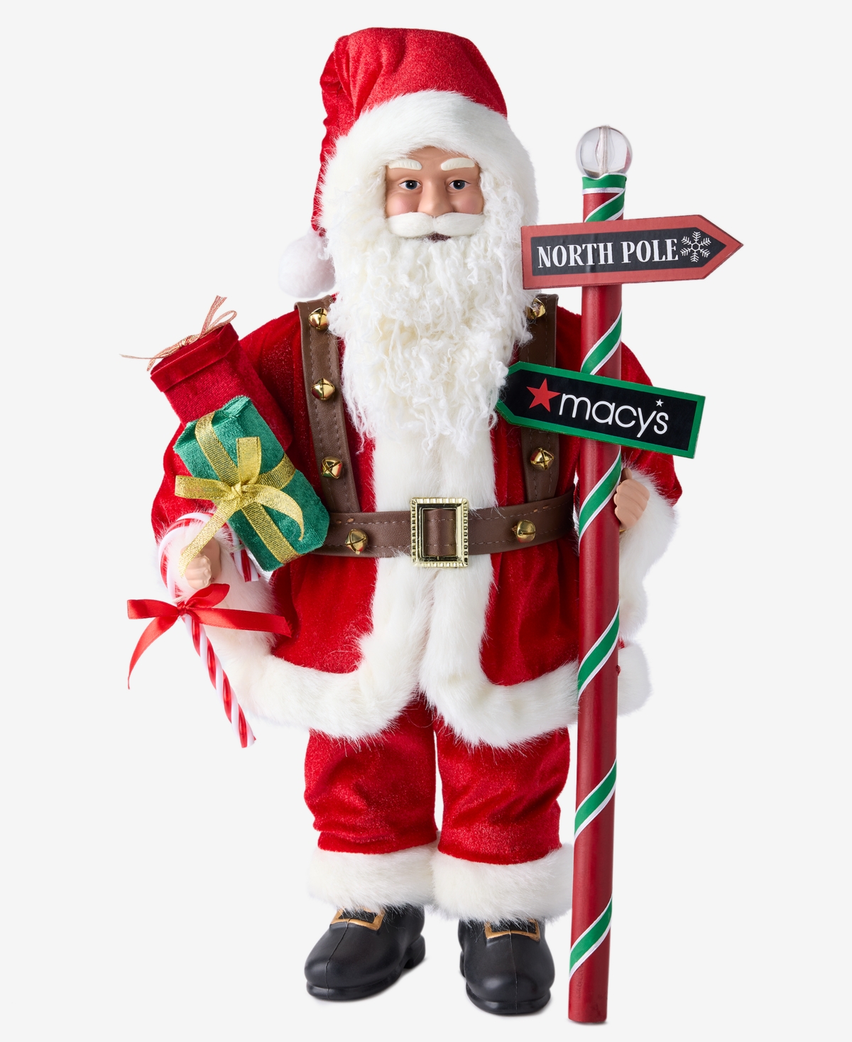 Click here for Holiday Lane Heritage Caucasian Santa With Sign Po... prices