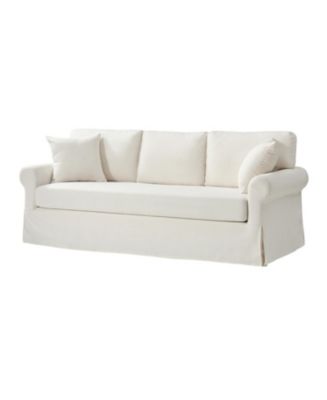 Hulala Home Israel Traditional Slipcovered Sofa with Solid Leg - Macy's
