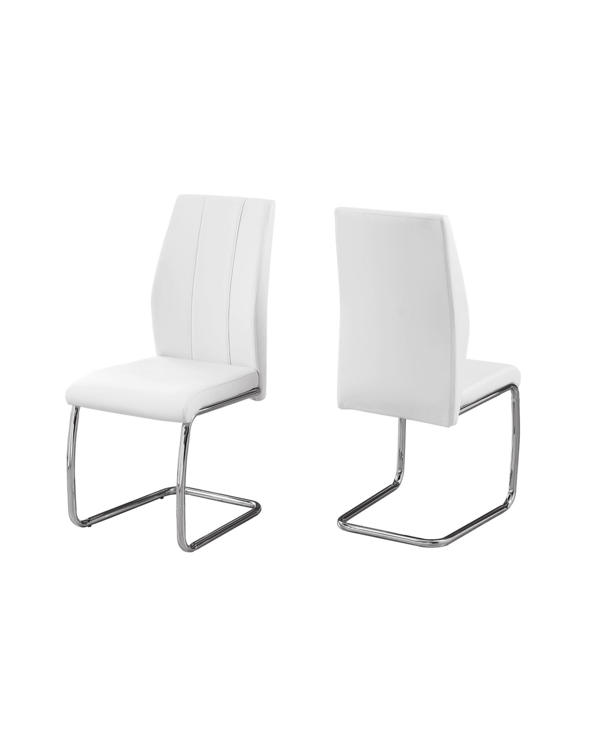 Click here for Set of Two Upholstered Faux Leather Dining Side Ch... prices