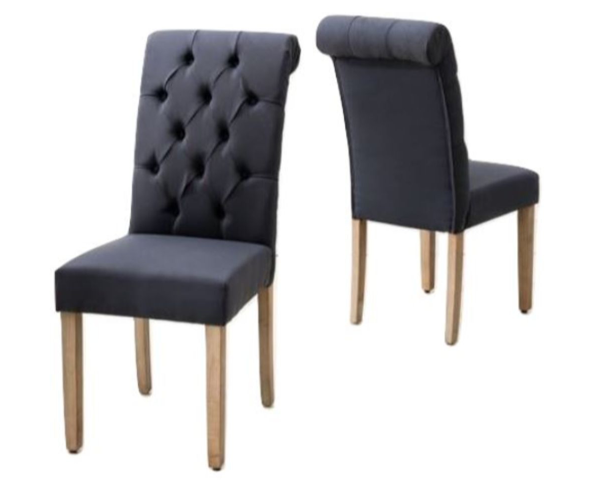 Click here for Tufted Linen Dining Parsons Chairs Set of Two for... prices